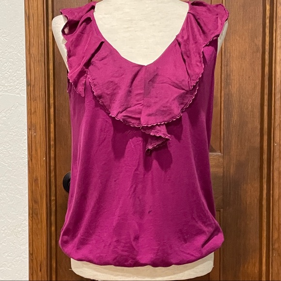 LOFT | Tops | Mint Super Cute Frilly Sleeveless Tank T Sz M Loft | Poshmark